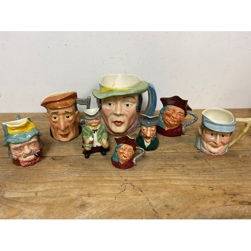 Kelsboro Ware Toby Jugs, Pickwick Sam Weller, Mr Winkle, Jolly Roger ...