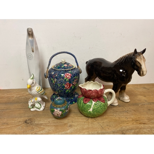 Ceramic Collection to include Lladro, Italian Cockatoo, Cloisonné ...