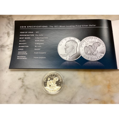 The Definitive US Mint Moon Landing Proof Coin Set including 2 x Silver ...