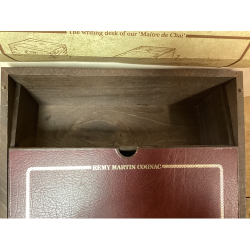 Remy Martin Cognac Dark Wood Writing Slop with Pen Tray and Scroll ...