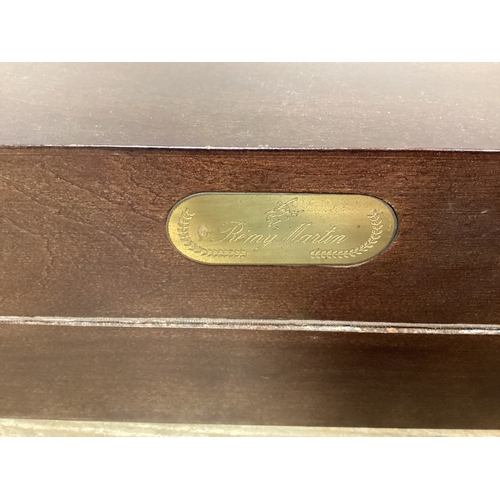 Remy Martin Cognac Dark Wood Writing Slop with Pen Tray and Scroll ...