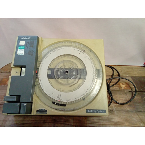 Early 80's Kroy 80 Label Printer c/w Power Lead