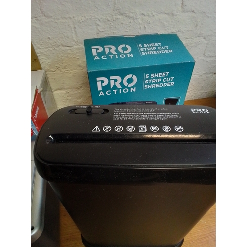 Canon hp printer and pro action strip cut paper shredder. Comes in ...