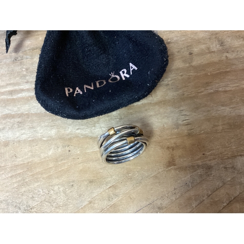 Silver Hallmarked Pandora Ring Size 56