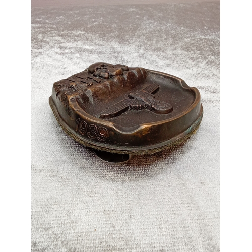 WW2 Heavy Cast, Bronzed Finish German Third Reich Waffen SS Ashtray ...