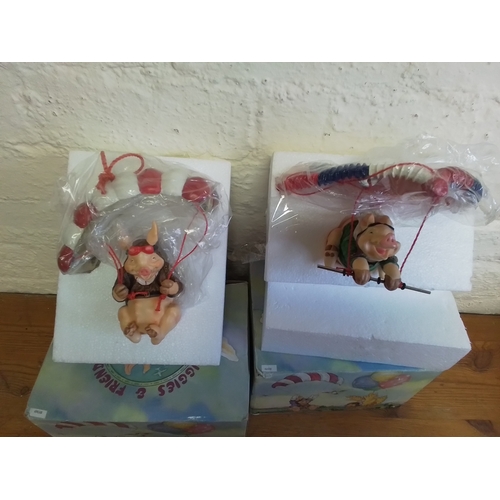 2 flying pig's 1 hang gliding and the other parachuting brand new. Can ...