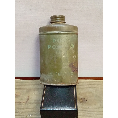 Original WW2 British Army Issue C (E) Ltd Foot Powder. 1.3/4 Oz Can.