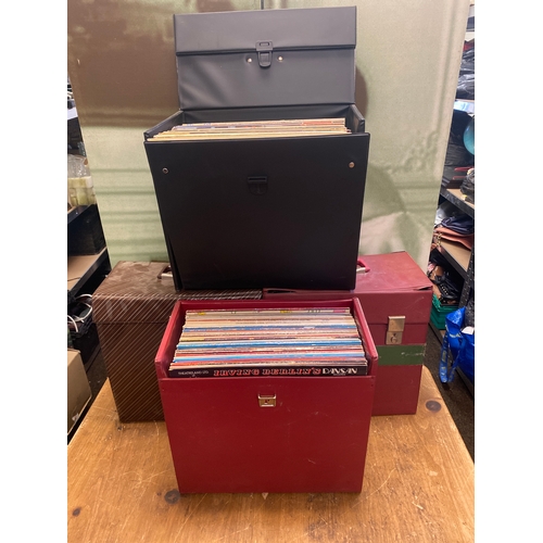 4x Cases Full Of Vinyl Records