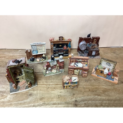 Vintage Collection of Peter Fagan Cats Hand Painted in Scotland