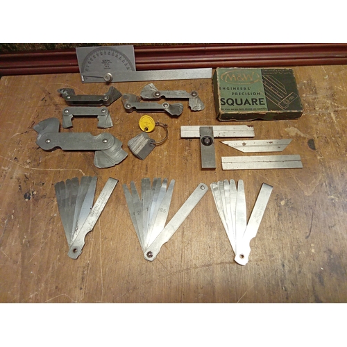 Collection of Moore & Wright Precision Tools to Include Thread, Feeler ...