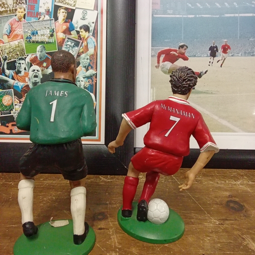 Framed image showing Geoff Hurst scoring a goal for England against ...