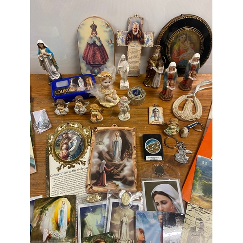 Large Collection of Religious Items to include Rosary Beads