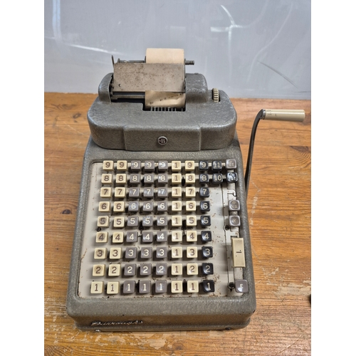 Burroughs vintage adding machine.