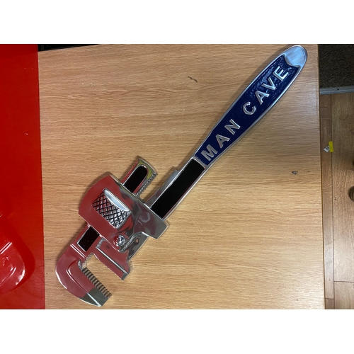 Large Cast Aluminium Man Cave Wrench 36 inches