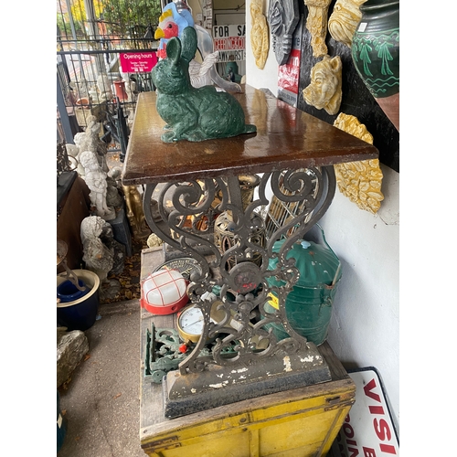Ornate Cast Metal Pub Table