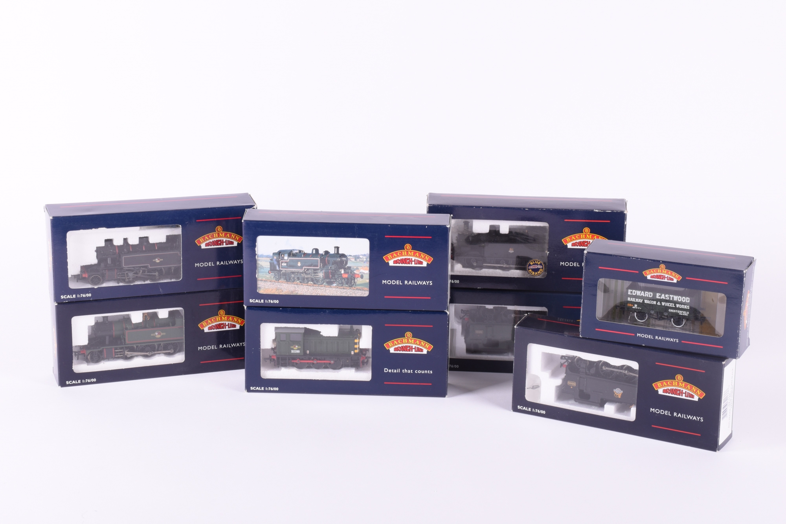 A collection of Bachmann Branch Line 00 gague locomotives comprising a ...