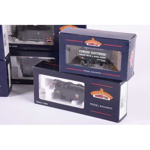 A collection of Bachmann Branch Line 00 gague locomotives comprising a ...