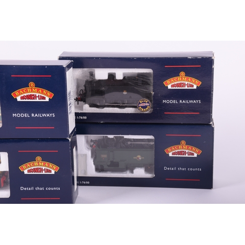 A collection of Bachmann Branch Line 00 gague locomotives comprising a ...