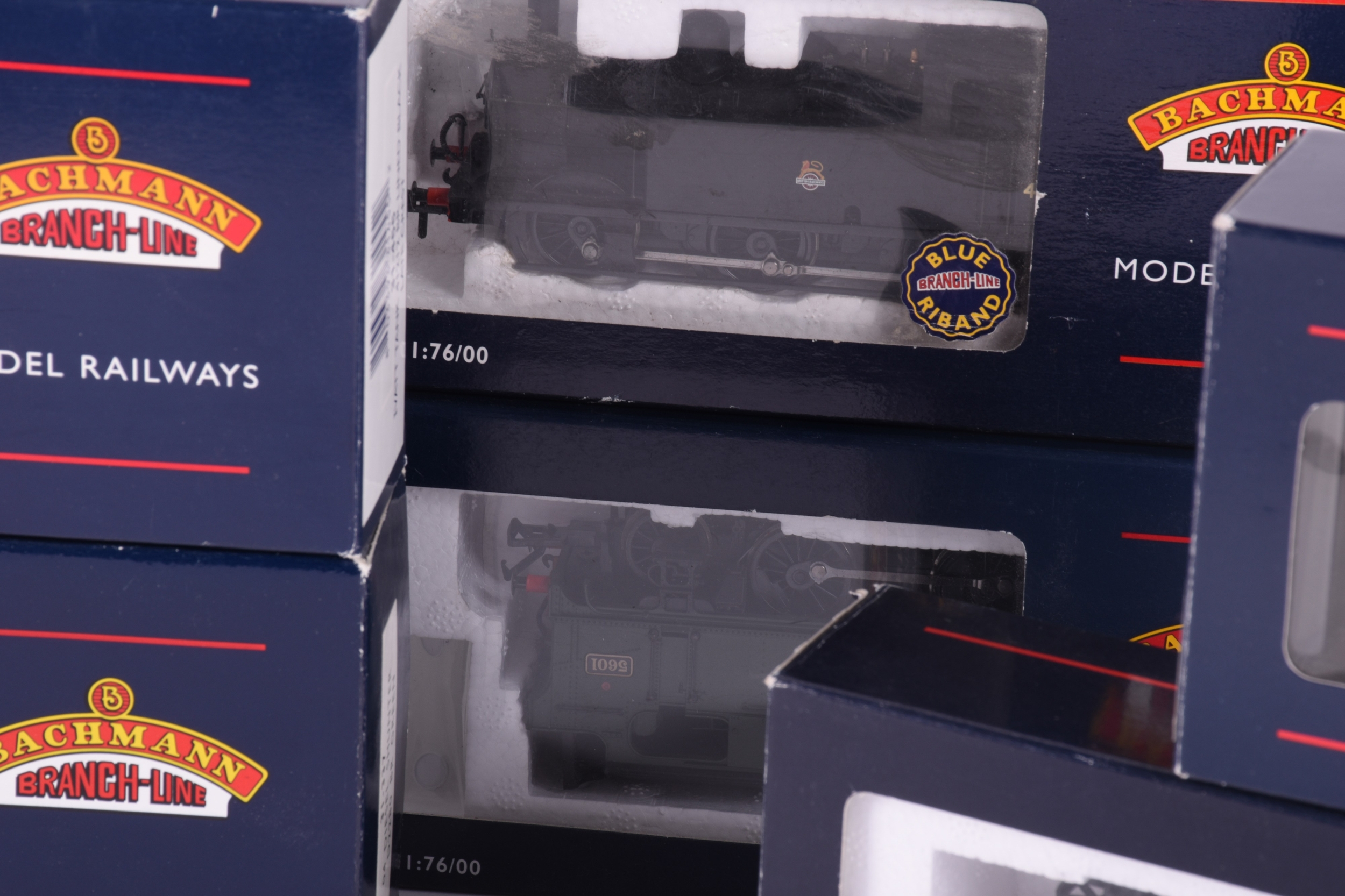 A collection of Bachmann Branch Line 00 gague locomotives comprising a ...