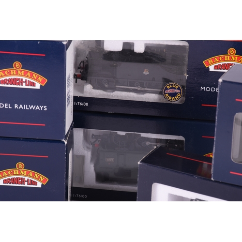 A collection of Bachmann Branch Line 00 gague locomotives comprising a ...