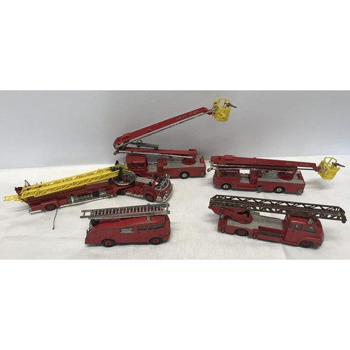 Corgi diecast fire engine, two snorkel fire engines, one Aerial Rescue ...