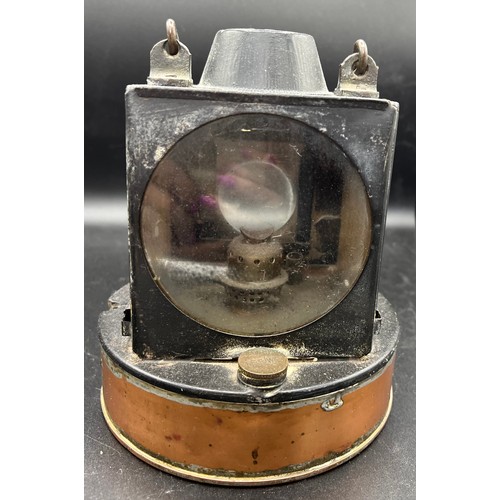 Railwayana, early 20thC GWR railway lamp. 21cm h.