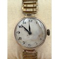 A 1919 manual wind 15 jewel Rebberg movement Rolex Military trench ...