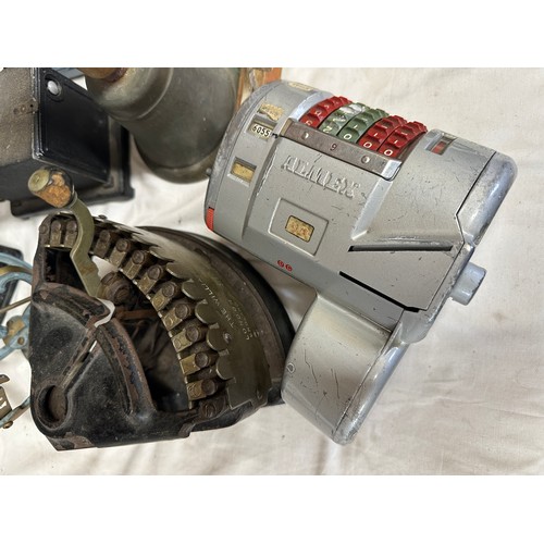 An interesting miscellany to include small child's respirator, Almex ...