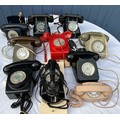 A collection ofvarious telephones to include P.O., British Telecom ...