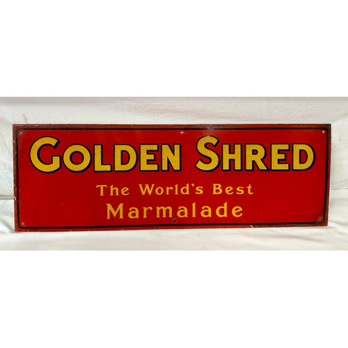 An original enamel Golden Shred 'The Worlds Best Marmalade' advertising ...