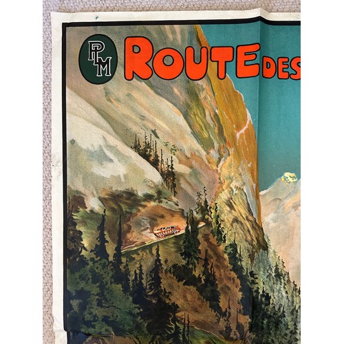 An original lithographic PLM (Paris, Lyon, Mediterranee, railway ...