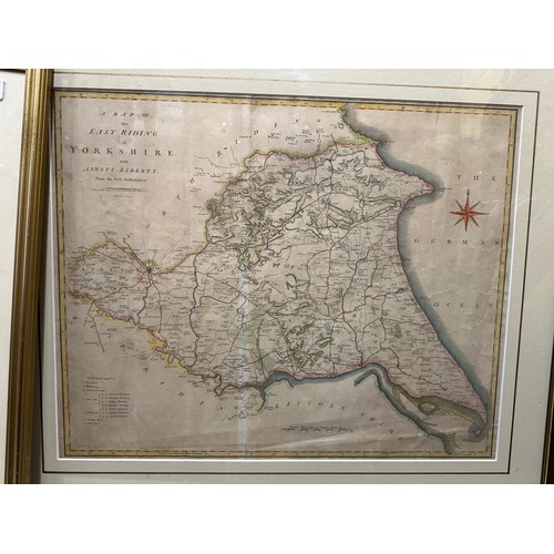 A map of East Riding of Yorkshire with Ainsty Liberty. Published by ...