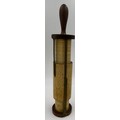 A Fullers spiral cylindrical slide rule calculator with mahogany and ...