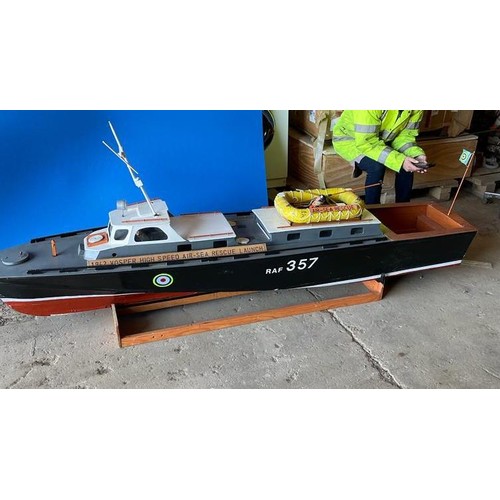 A large painted wooden model of the Vosper's built Air Sea Rescue High ...
