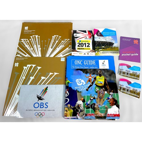An assortment of London 2012 Olympic Athlete and Media guides ...