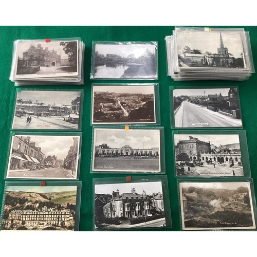 Around 120 standard-size postcards of Derbyshire, of which some 30 are ...
