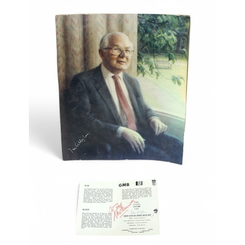 Jim Callaghan Interest, A signed colour photographic copy of the ...