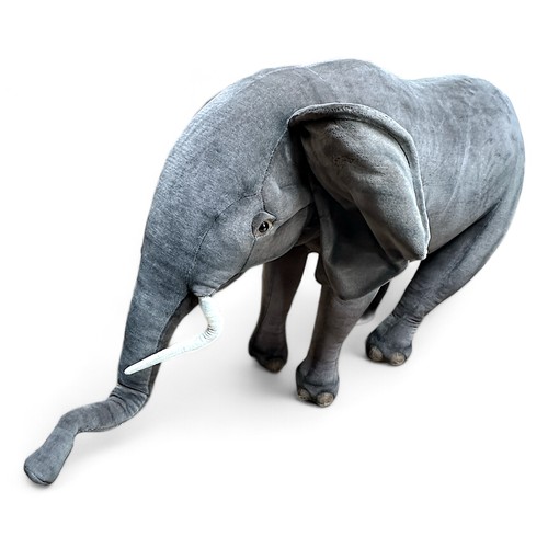 A very large stuffed toy elephant by Hamleys of London, with Hamleys ...