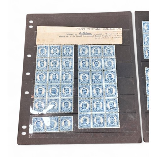 Philatelic / Motor Racing Interest. A rare full sheet of 144 mint ...