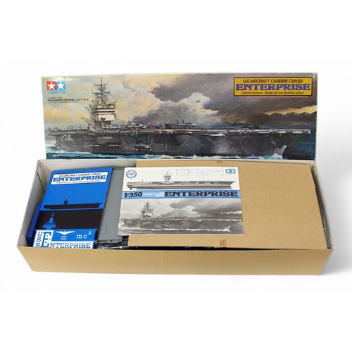 Three boxed Tamiya 1:350 scale Military Warship plastic model build ...