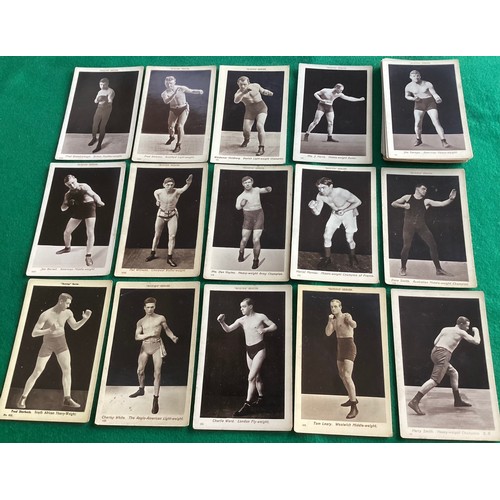 42 standard-size boxing postcards. No publisher but all from the ...