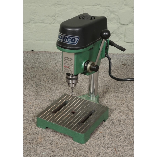 Warco three speed drill press with a Dremel Moto-Shop scroll saw/sander ...