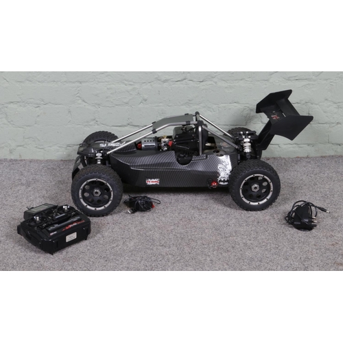 A FS Racing 30CC Petrol powered remote control car, with removable ...