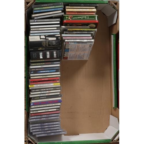 Three boxes of assorted CD's of mainly rock and pop to include Pink ...