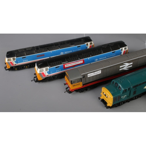 A collection of nine Hornby OO Gauge (1/76 Scale) locomotives, to ...
