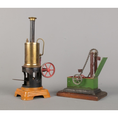 An early Twentieth Century German J.F vertical steam engine, with ...