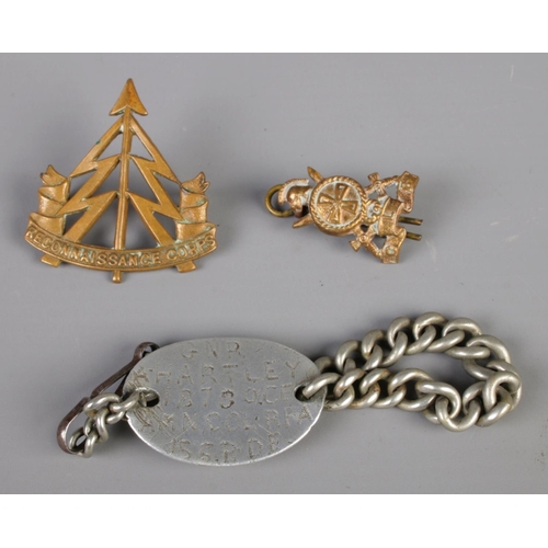 A group of vintage medals and badges, including WW2 Reconnaissance ...