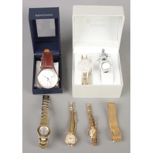 A collection of mixed vintage watches, including Tissot L520, boxed ...