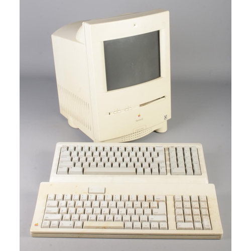 Two Apple Mac/Macintosh computers with keyboards. Includes 1986 example ...