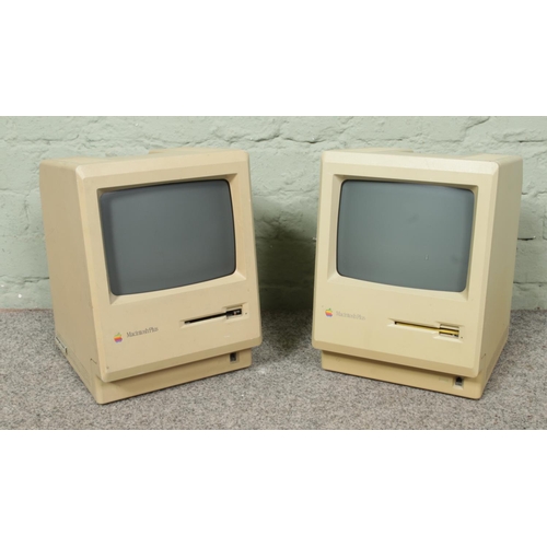 Two Apple Macintosh Plus Computers without accessories. (2)